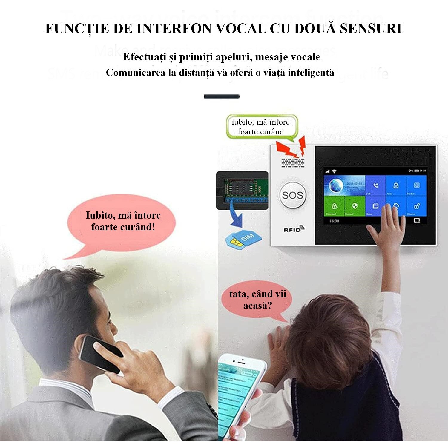 Safehouse Hs650 Wifi Gsm 4g безжична алармена система със сензорен екран поддържа 100 безжични