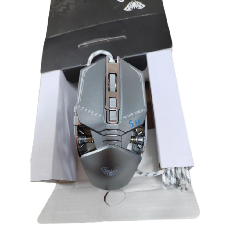 Mouse gaming fotoelectric usb, RGB, 6 butoane, 800-2400 DPI, functie ...