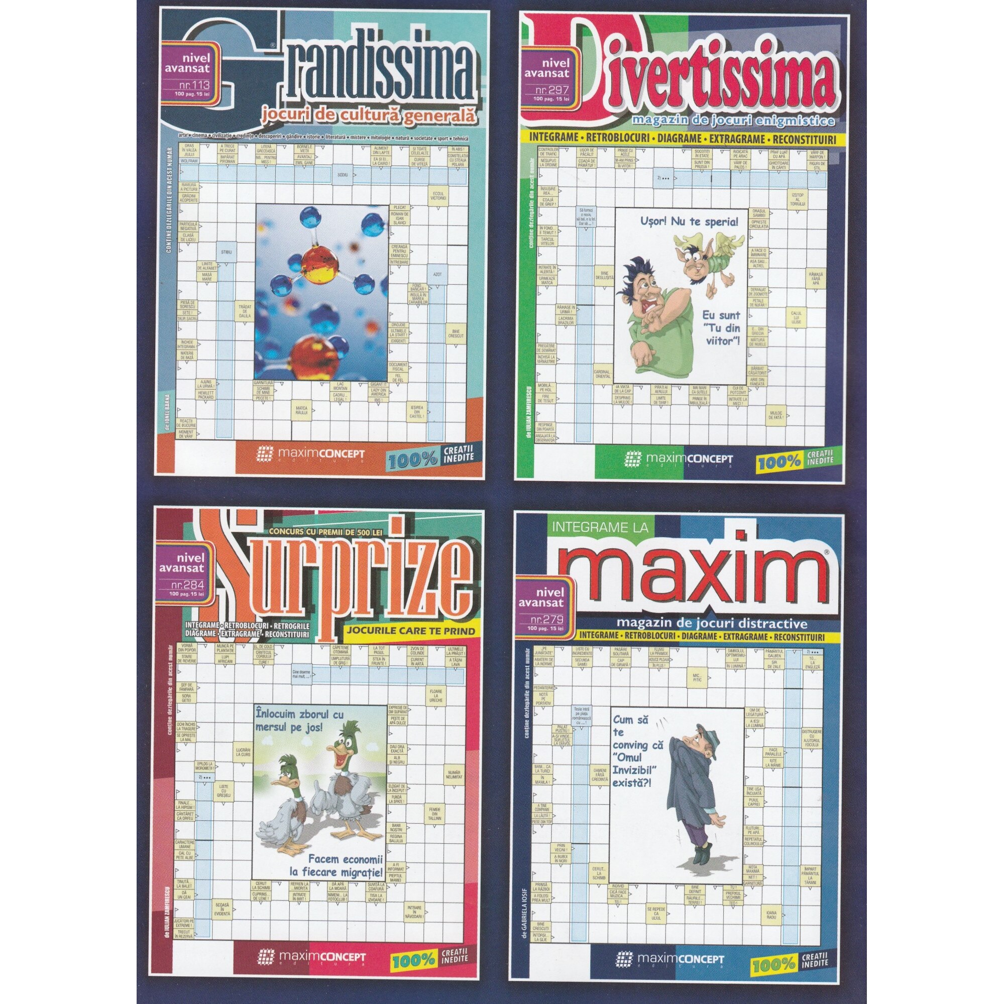 Pachet Integrame Divertissima, Grandissima, La Maxim, Surprize - nivel ...