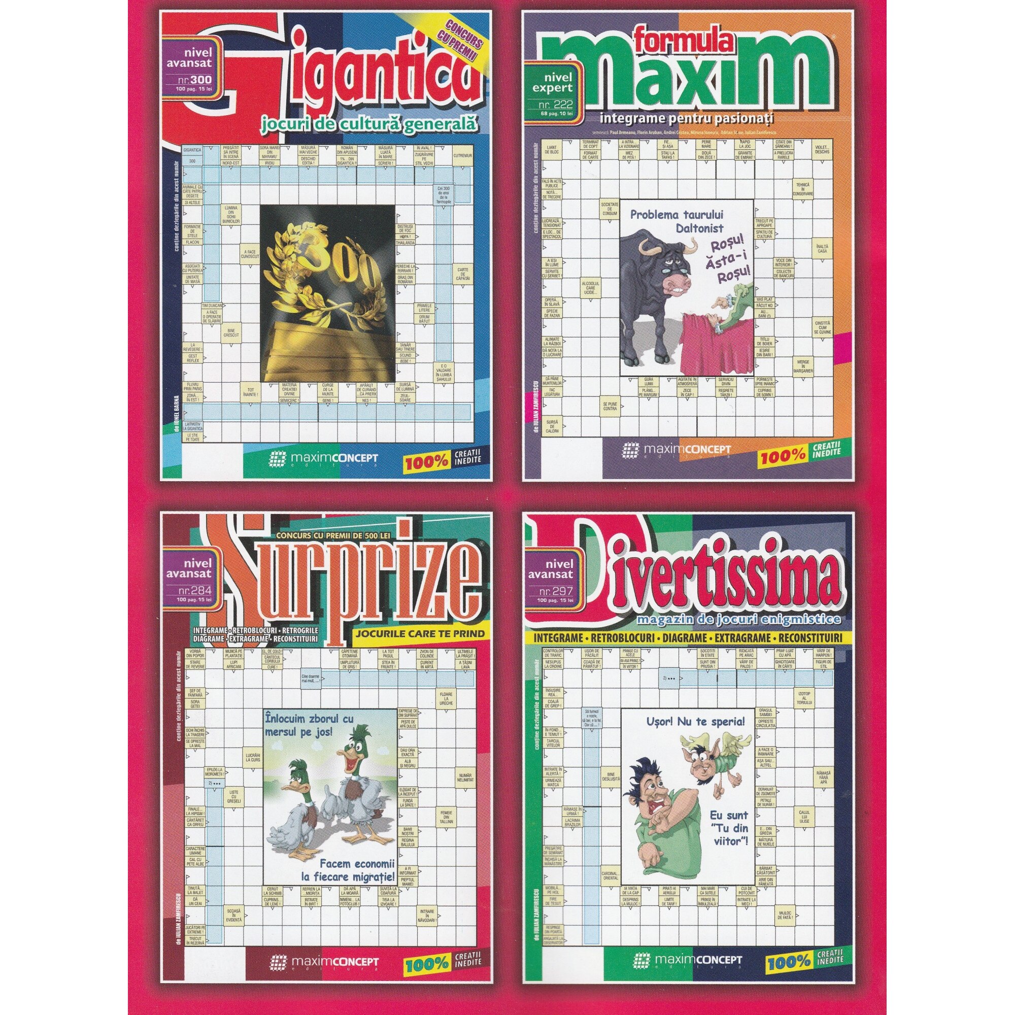 Pachet integrame Divertissima, Gigantica, formula Maxim, Surprize - nivel avansat, Maxim - eMAG.ro