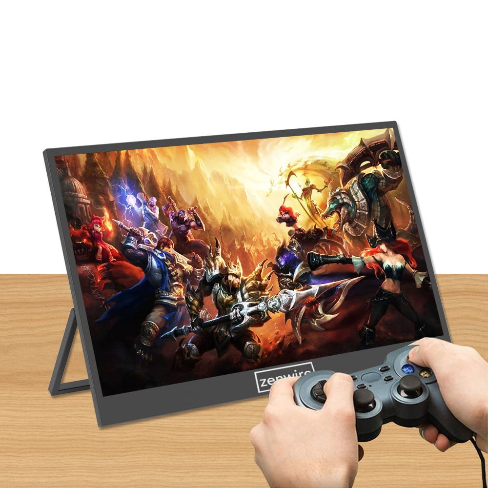 Monitor portabil USB-C Full HD IPS de 15, 8 inchi HDR 10+ mata HDMI ...