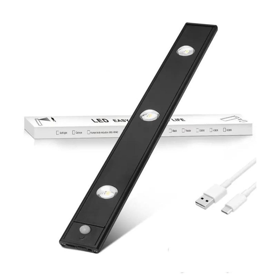 Lampa LED de 40 cm rigida si luminoasa cu senzor de miscare - eMAG.ro