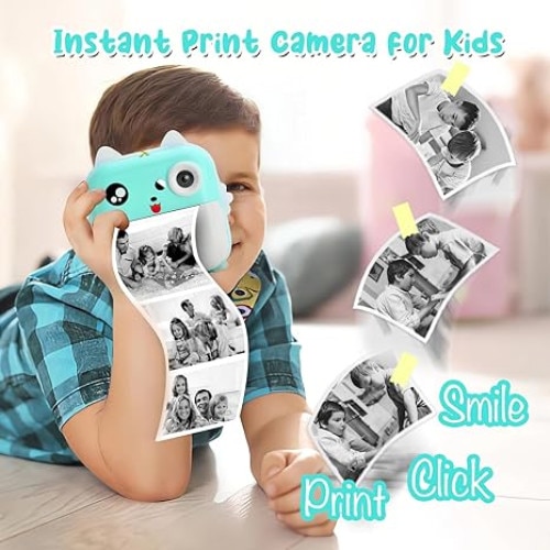 Camera digitala pentru copii cu imprimare instantanee, CUTEPRINT - eMAG.ro