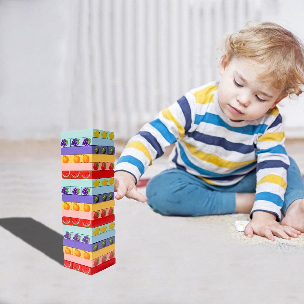 Joc Jenga Top Bright - fructe - eMAG.ro