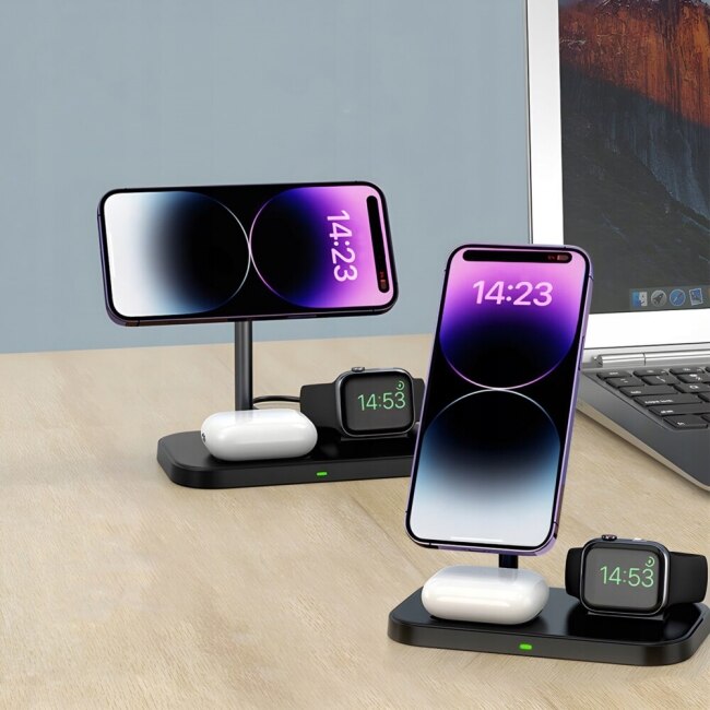 Statie de incarcare wireless CLASStitude, fast charge, USB C, 3 ...