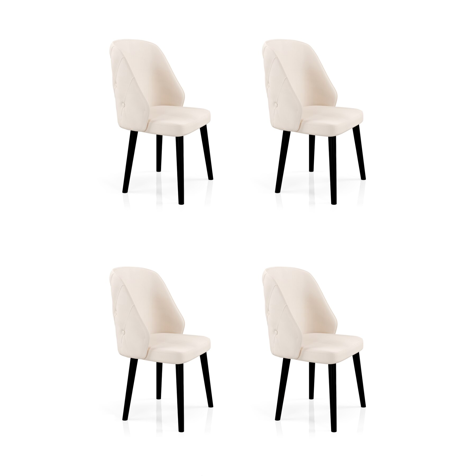 Set Scaune 4 buc Babyface Lexus Crem (Picior Negru) HAMAN - eMAG.ro