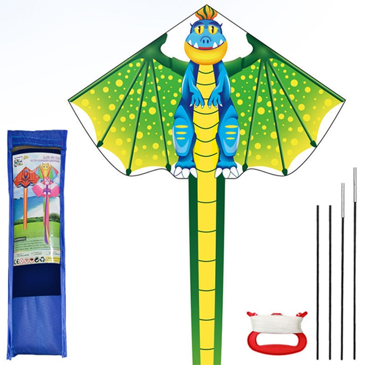 Zmeu pentru copii, Model Dinozaur, +3ani, Multicolor - eMAG.ro