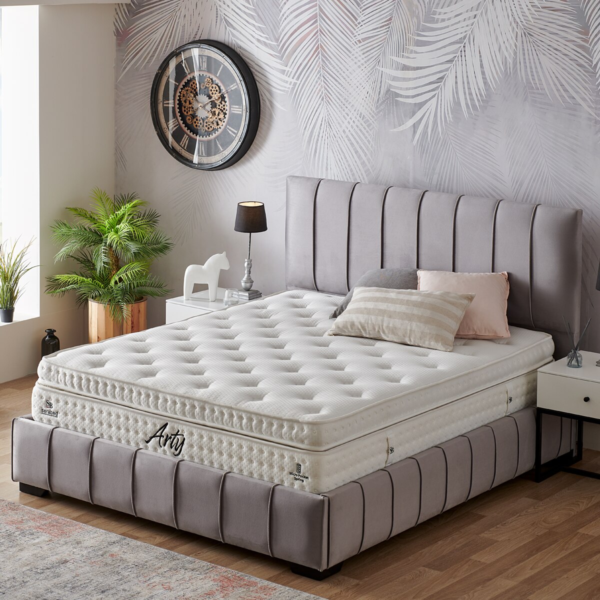 Pat tapitat, Pronto, 200x200 cm - eMAG.ro