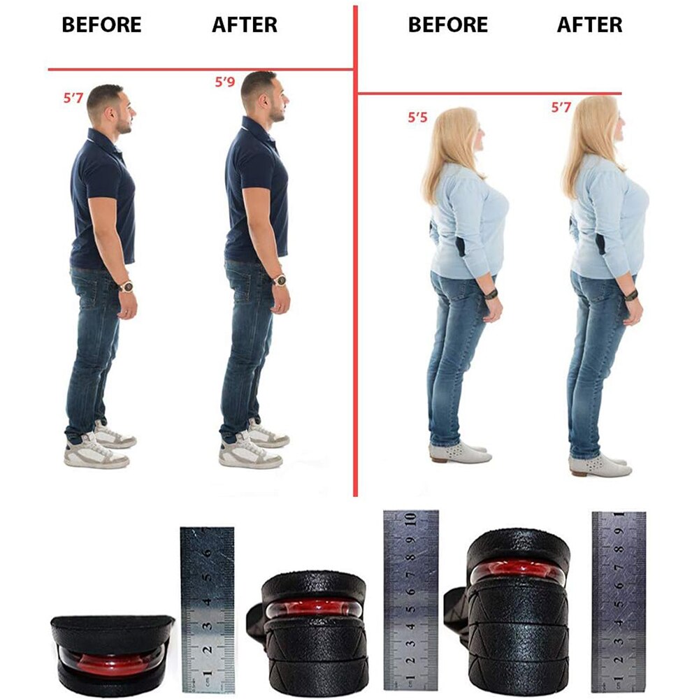 Set 2 Tip Talpici Ortopedici Inaltatori, SOOYE®, cu Absorbtie de soc ...