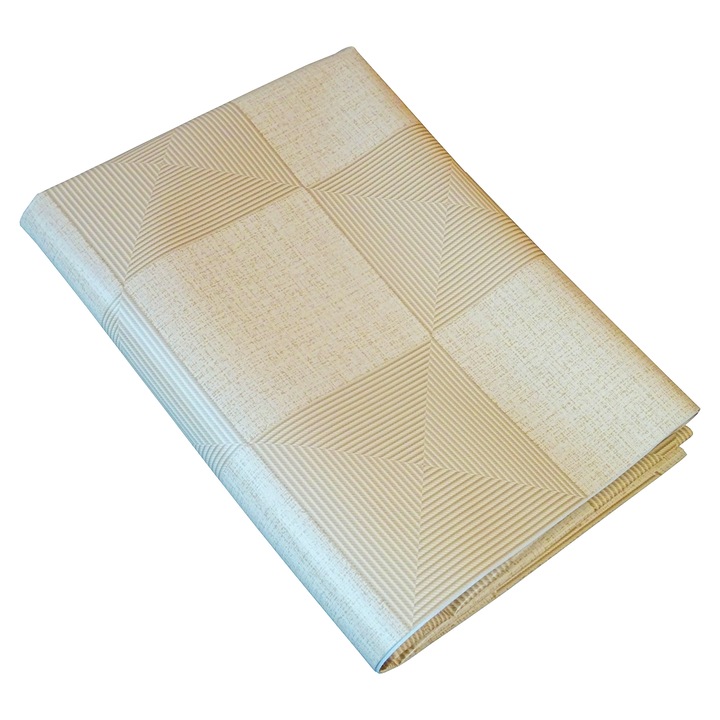 Fata de masa Natalia, 400x140 cm, tip musama impermeabila, Crem CSQ4 ...