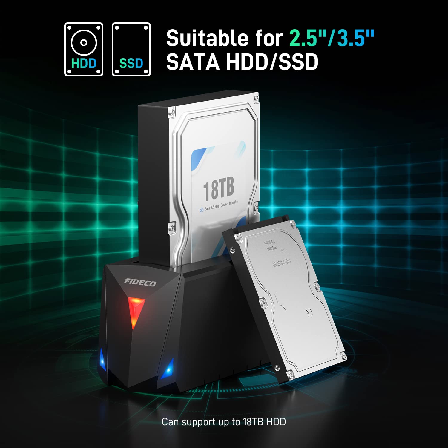 Statie de andocare USB 3.0 pentru hard disk 2.5 sau 3.5 inch SATA I/II ...