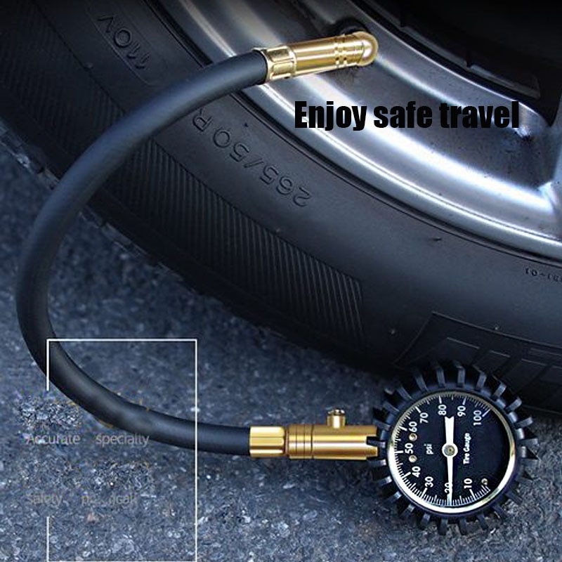 Manometru anvelope auto, Manual, Negru - eMAG.ro