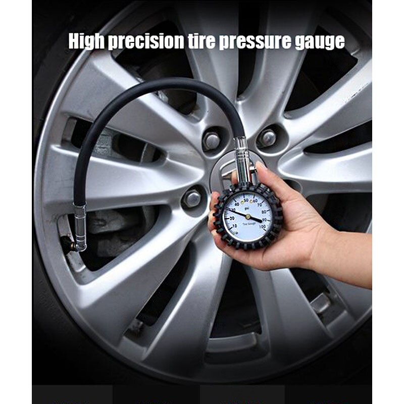 Manometru anvelope auto, Manual, Negru - eMAG.ro