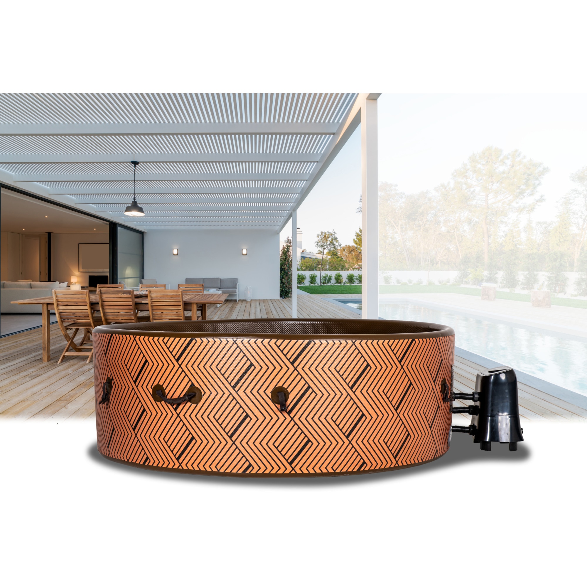 Jacuzzi exterior PureSpa, Thunder, Loft, 185x65cm, 950l, Portocailu ...