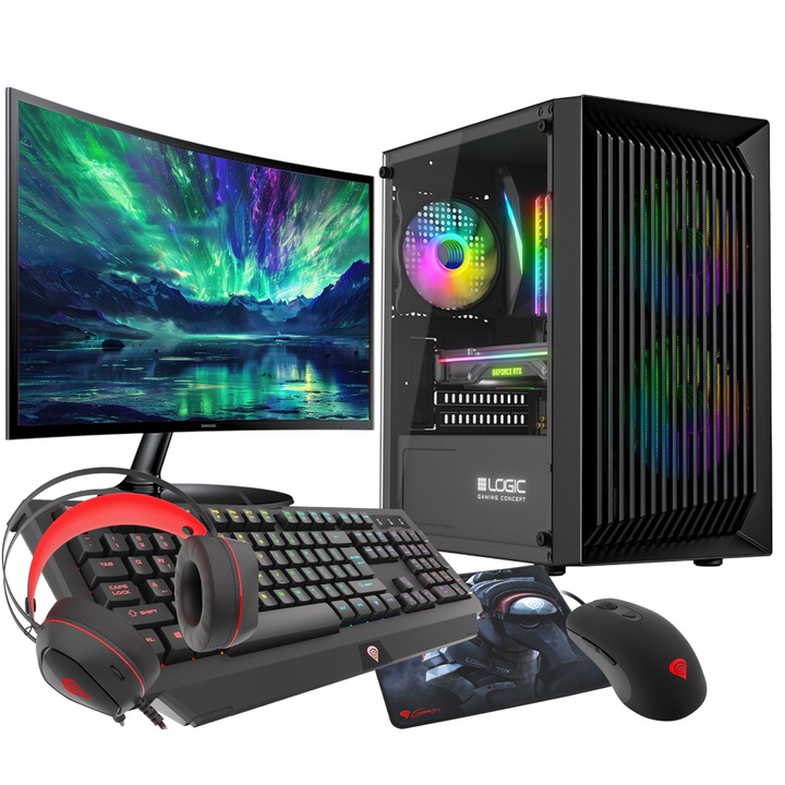 VIST Sistem PC Ryzen 7 5700G, Ram 32GB, AMD Radeon RX VEGA, SSD 1TB M.2 ...