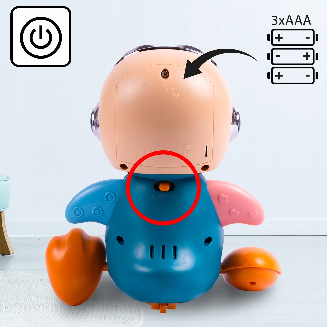 Jucarie interactiva, Zola®, pinguinul cantaret si dansator, functii ...