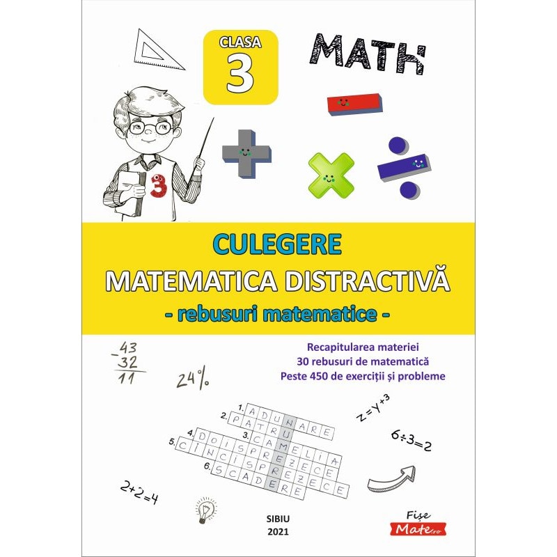 Set 4 caiete de lucru la matematica, clasa 3 - Editura A.T.U - eMAG.ro