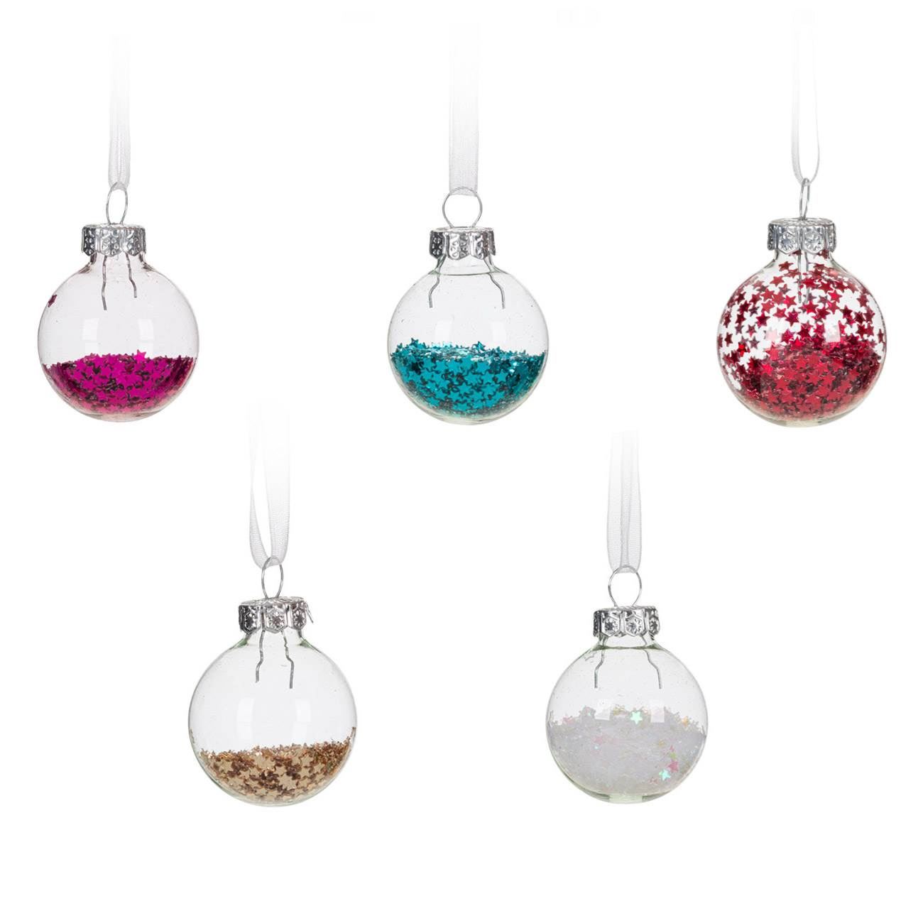 Set 15 ornamente de Craciun in Borcan din Sticla Shopiens®, in forma de ...