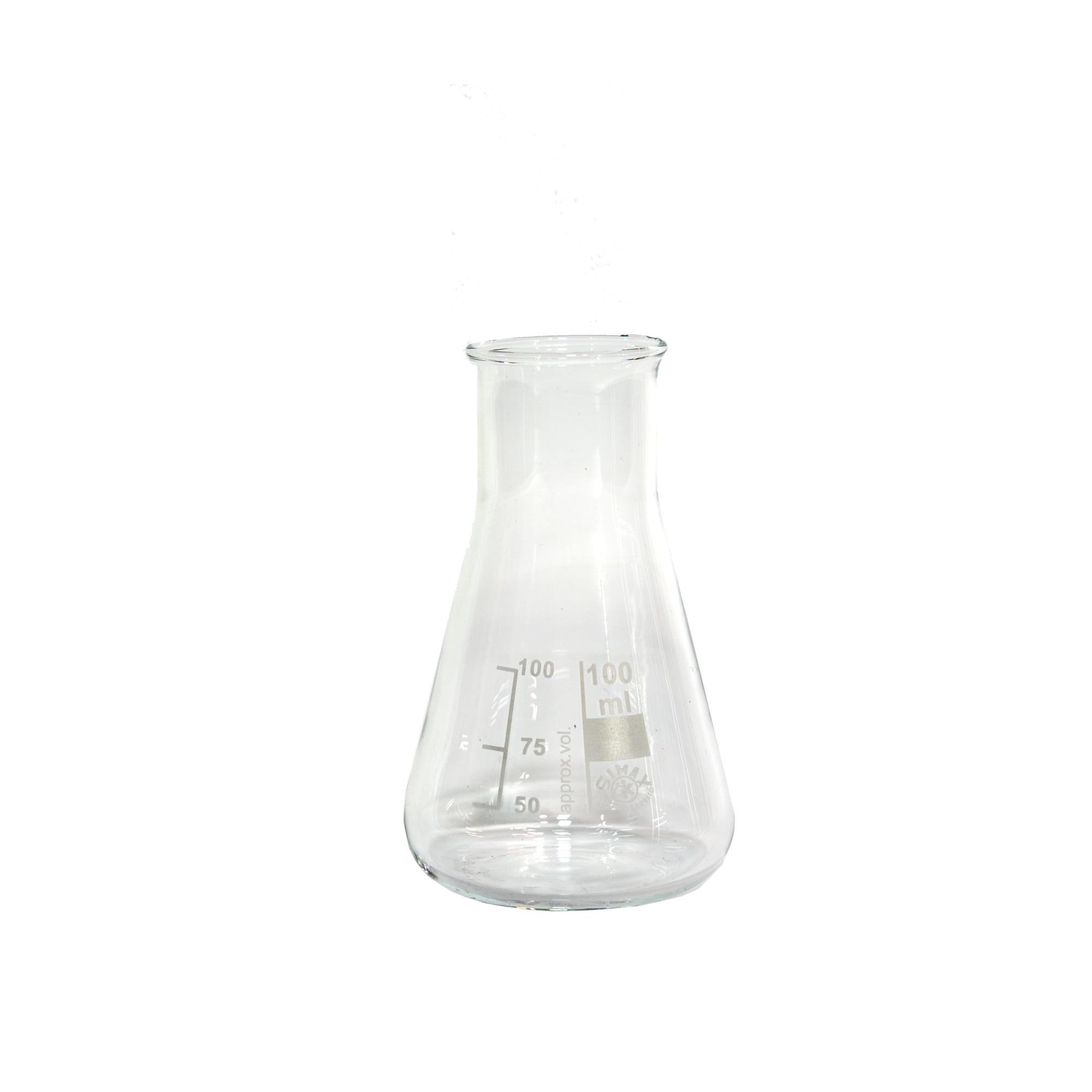 Balon Erlenmeyer cu gat larg 100ml - eMAG.ro