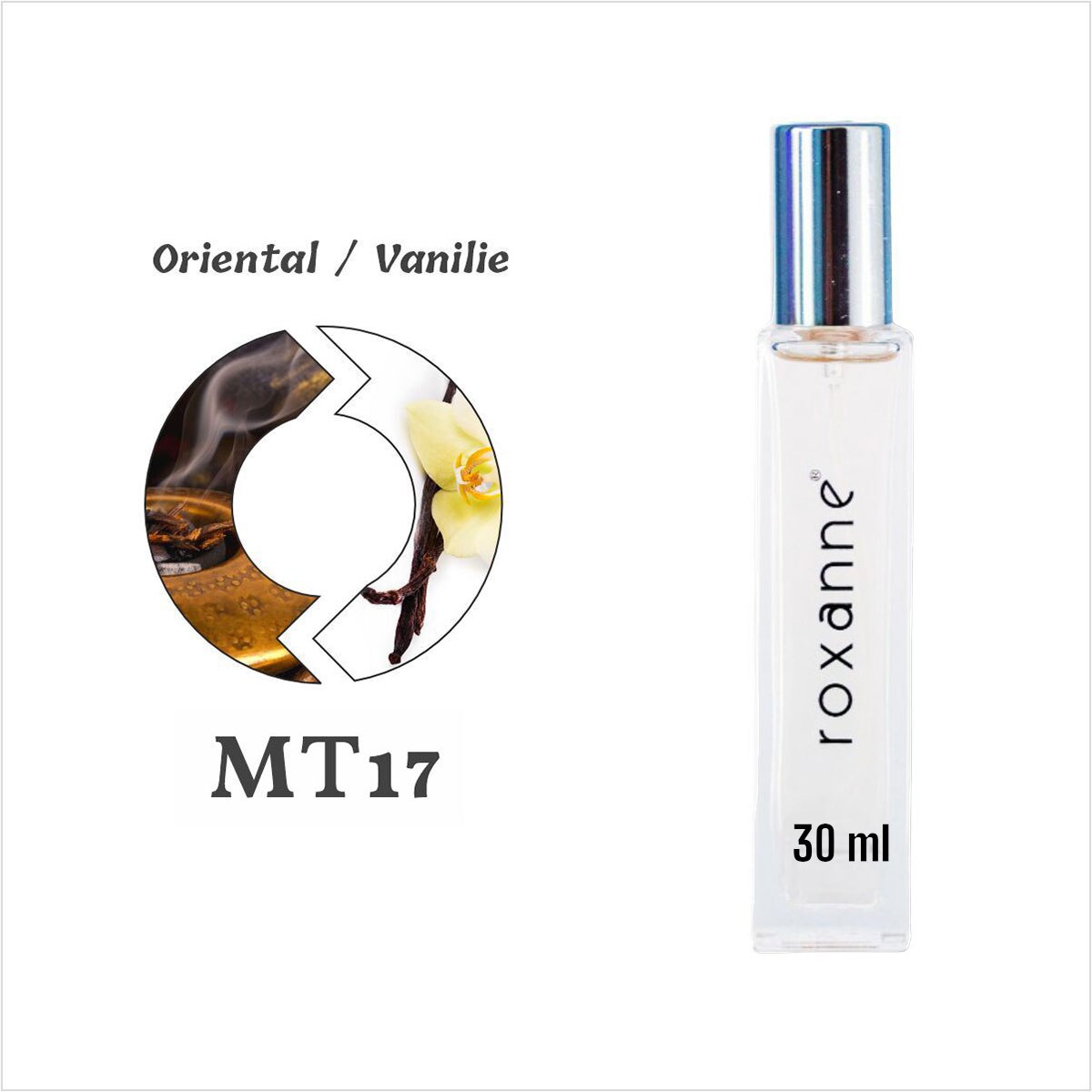 Тоалетна вода Roxanne MT17, Twist Tower, Oriental-Vanilla, Men, 30 ml ...