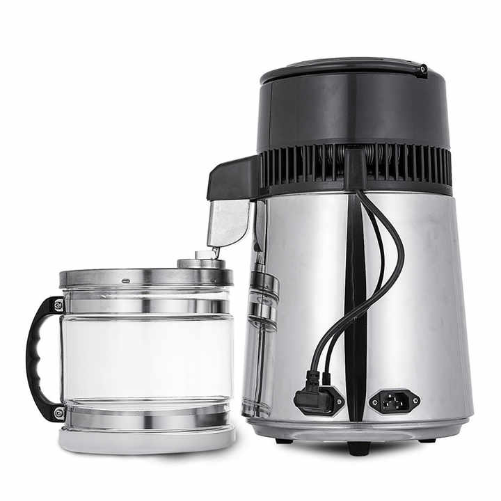 Distilator de apa, 4L, 750W, 220V, otel inoxidabil, argintiu - eMAG.ro