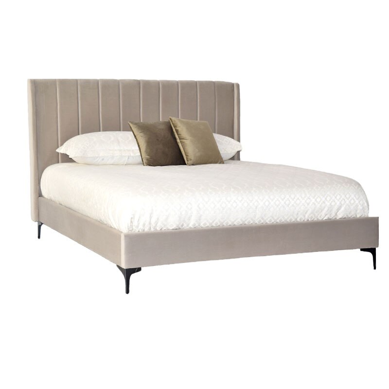 Pat Tossino 160x200 cm Tapitat Catifea Beige Somiera Inclusa Marketmob ...