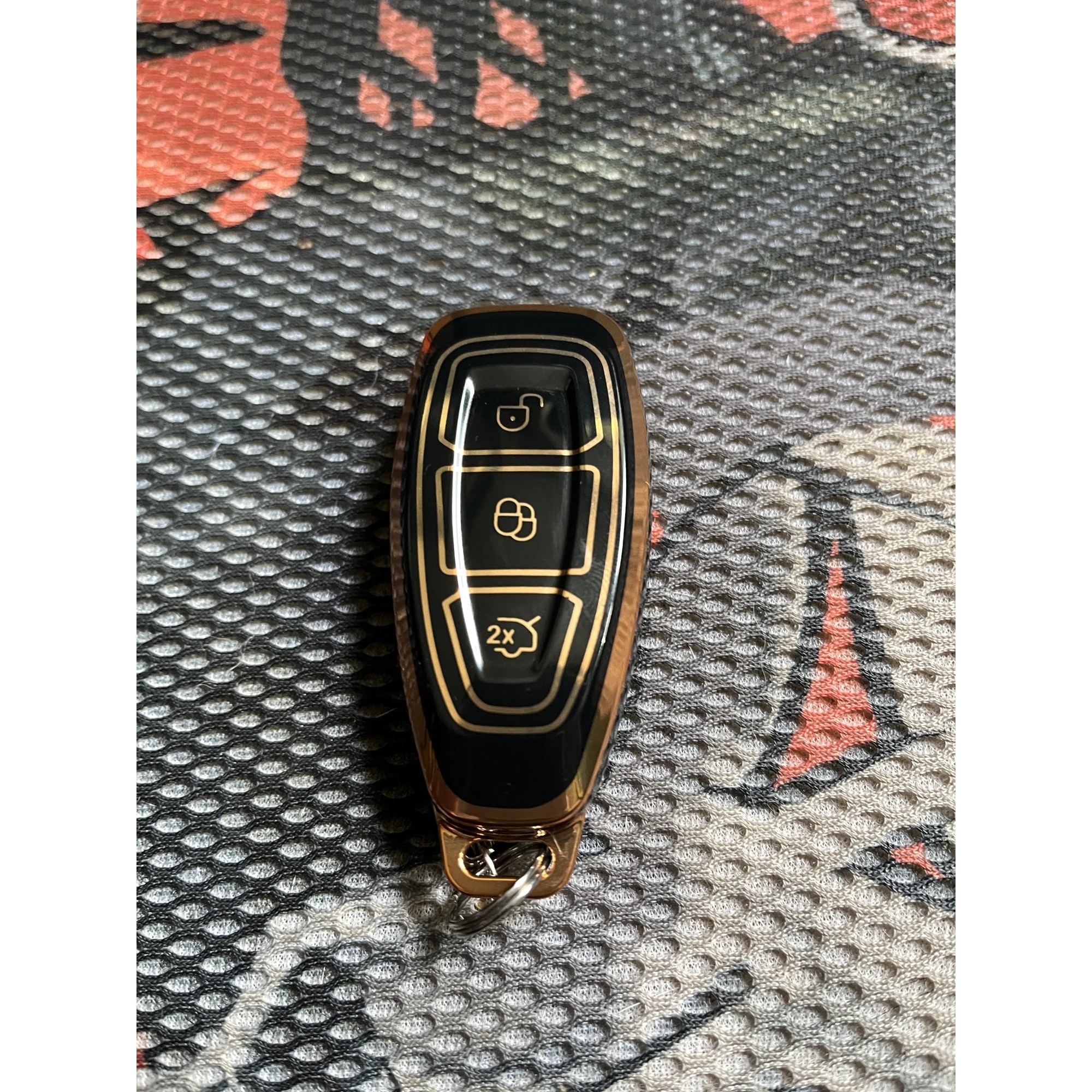 Husa negru pentru cheie smart Ford Focus Fiesta Fusion Kuga Ecosport 3 ...