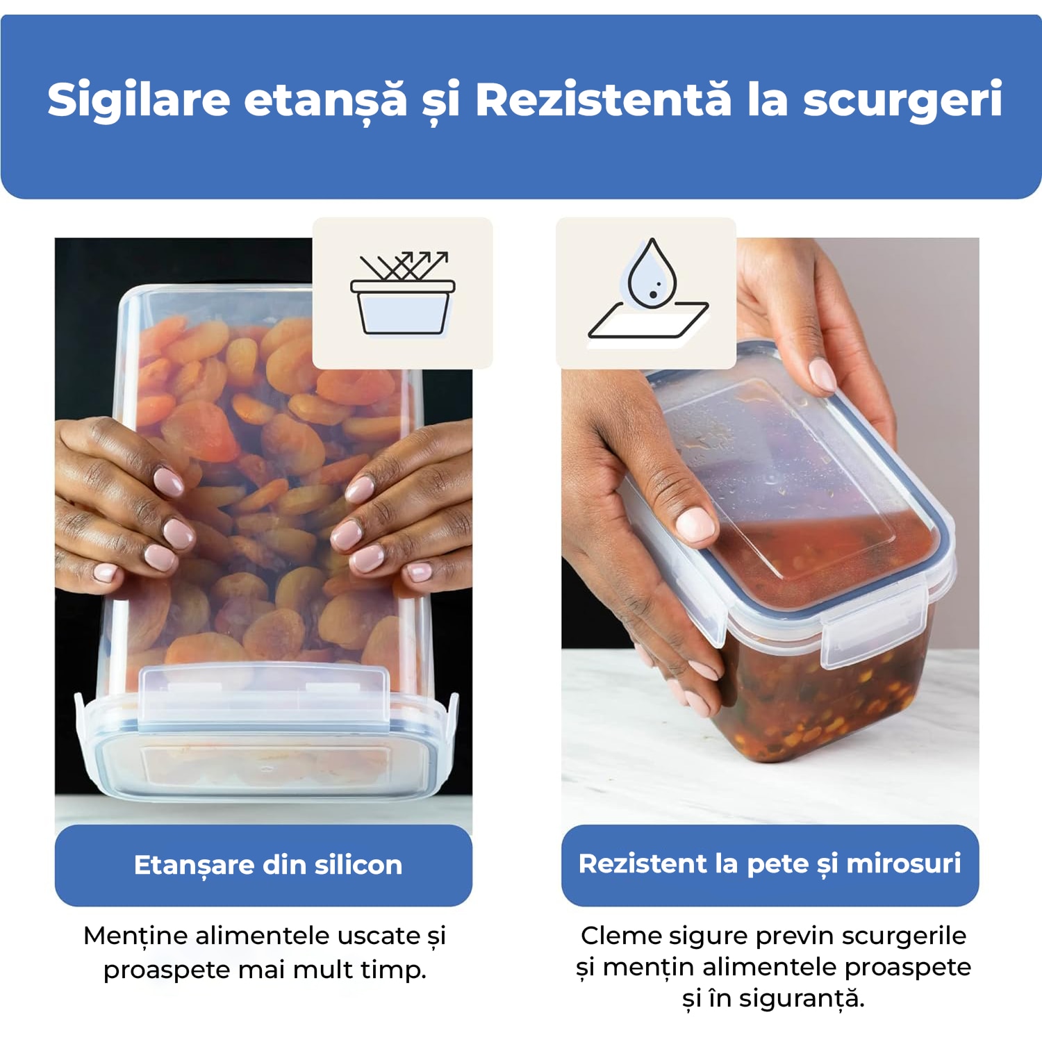 Set 24 de Recipiente pentru Bucatarie, pentru Stocarea Alimentelor ...