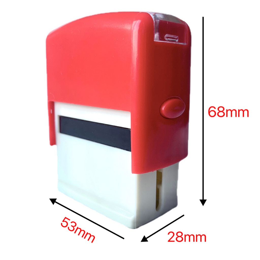 Stampila Personalizabila Dreptungiulara RealVDM®, Culoare Rosu - eMAG.ro
