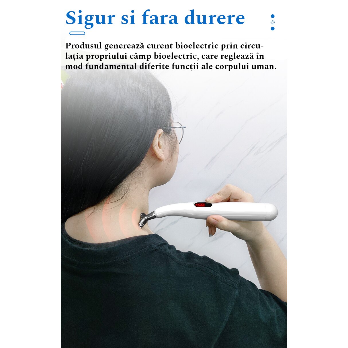 Aparat Electro Acupunctura Ionizat cu Laser, 9 nivele de intensitate ...