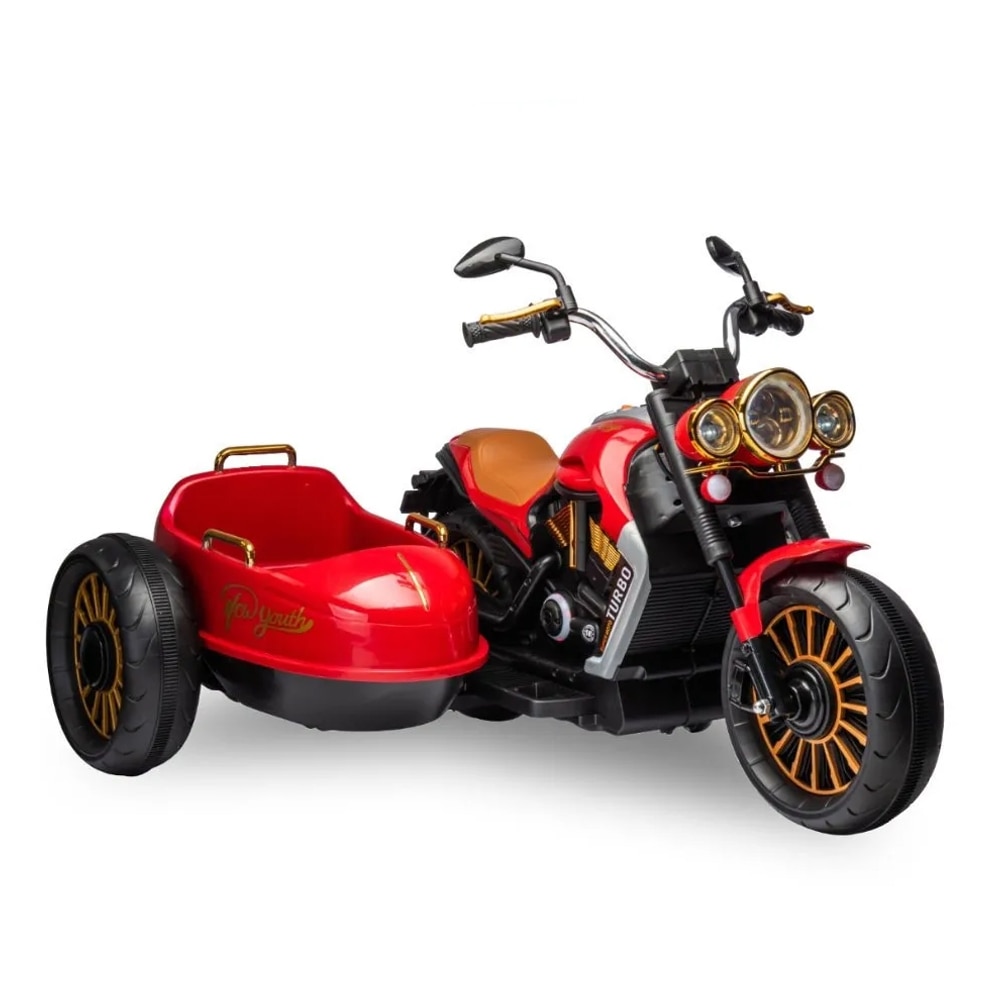 Motocicleta cu atas si acumulator, 1 motor, 12V, 7A, 107x80x77 cm ...