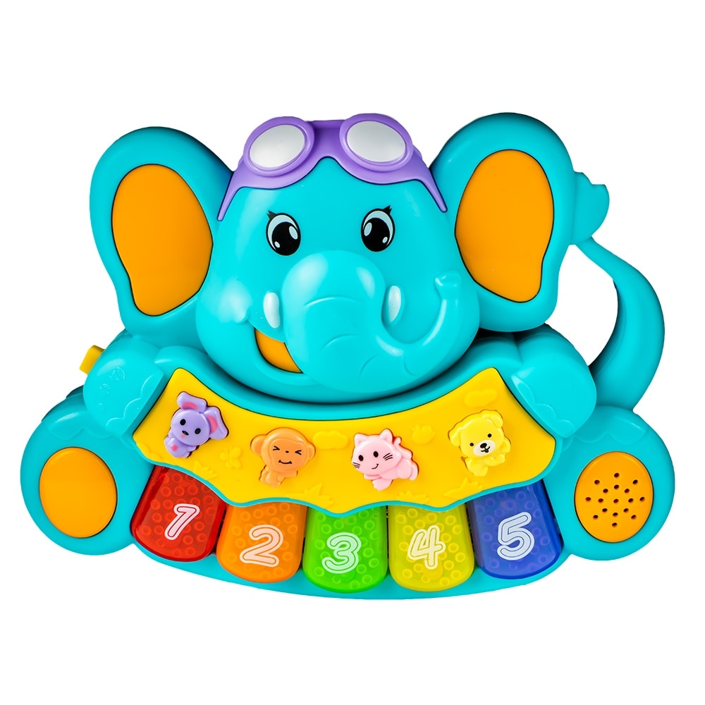 Jucarie Interactiva Bebe - Pianina elefant - eMAG.ro