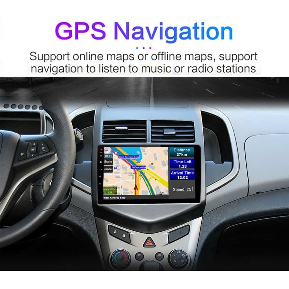 Navigatie GPS Dedicata Chevrolet Aveo (2011-2015) cu Android - 6+128 GB ...