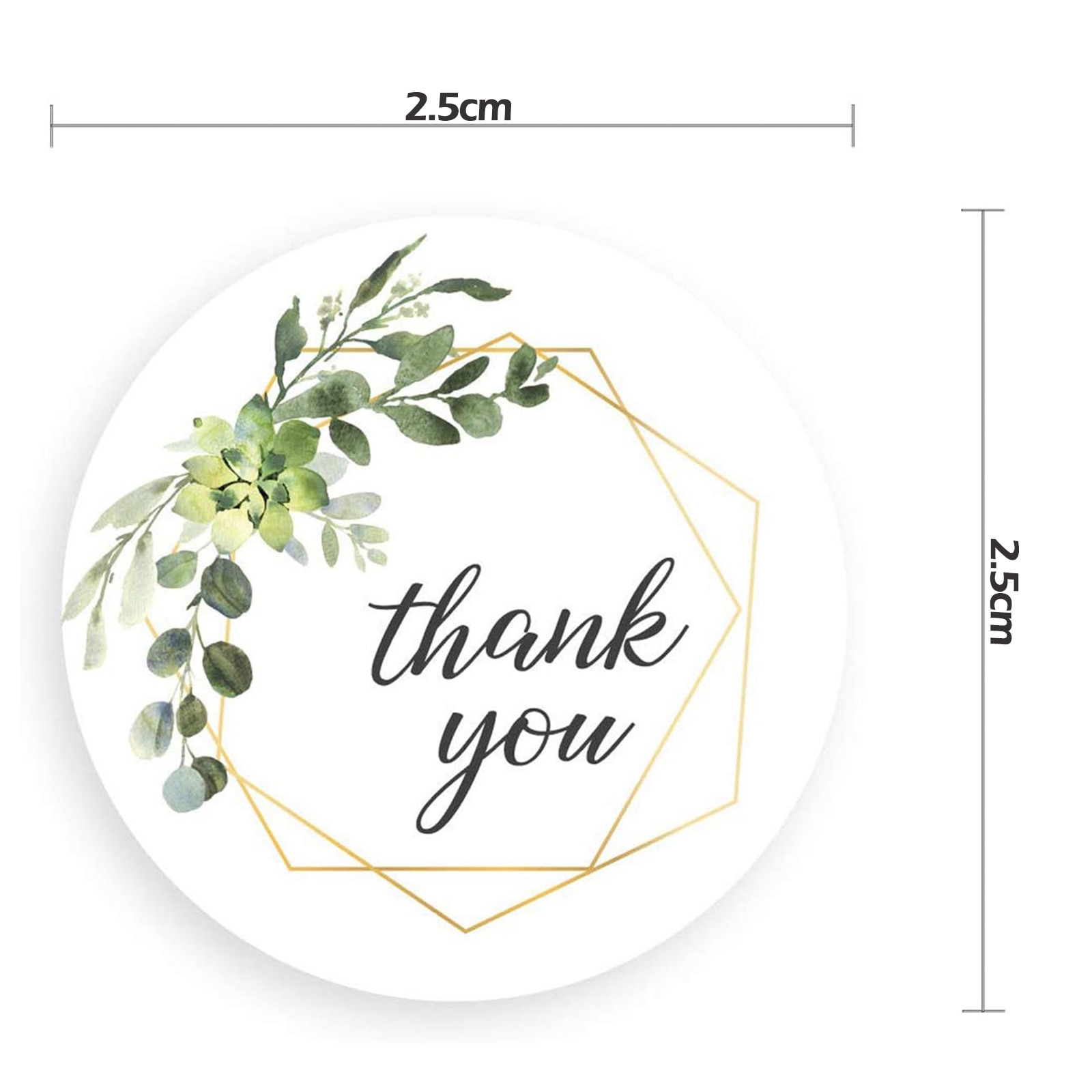 Set 500 etichete autoadezive, NUODWELL, Thank you, Cu 4 modele diferite, Pentru panificatie ...