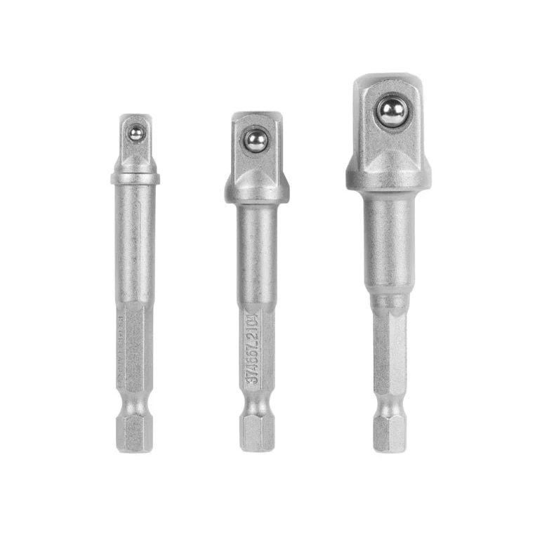 Set 3 adaptoare pentru chei tubulare si masini de gaurit Parkside, otel ...