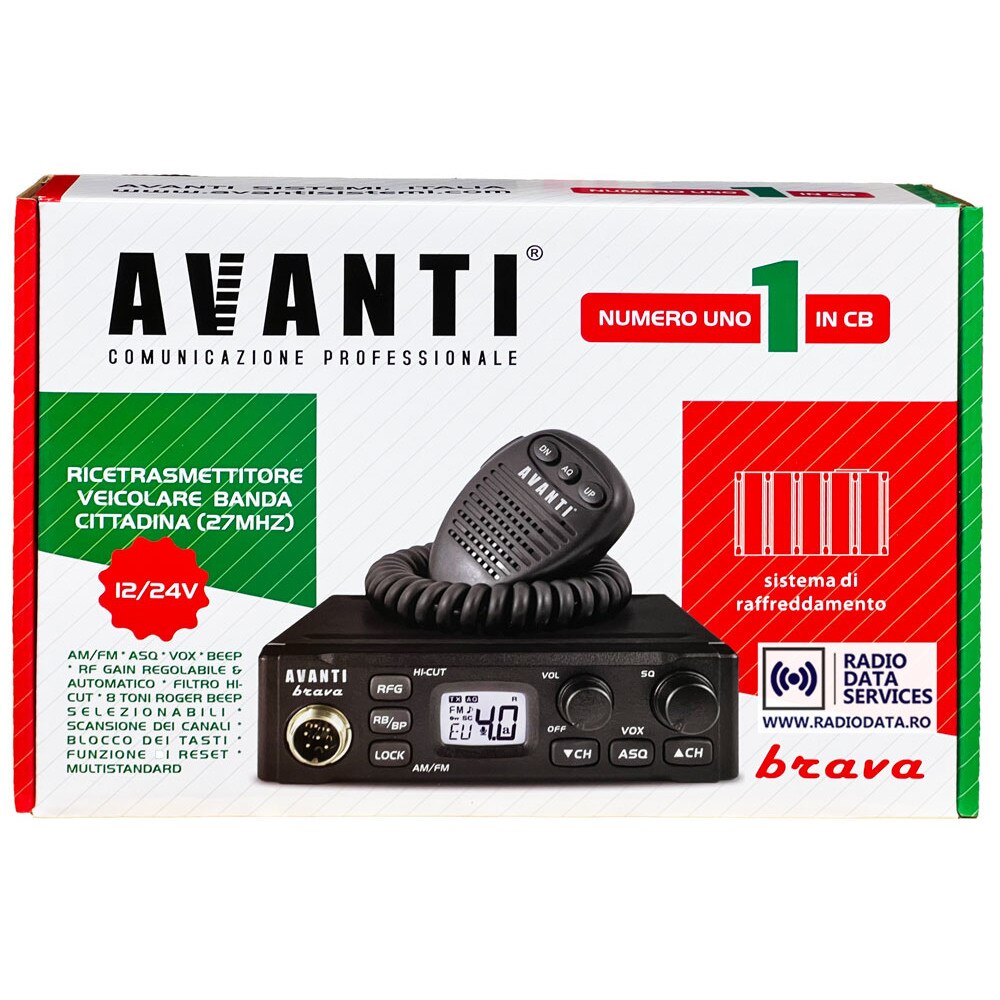 Statie radio CB Avanti Brava 12-24V ASQ VOX - eMAG.ro