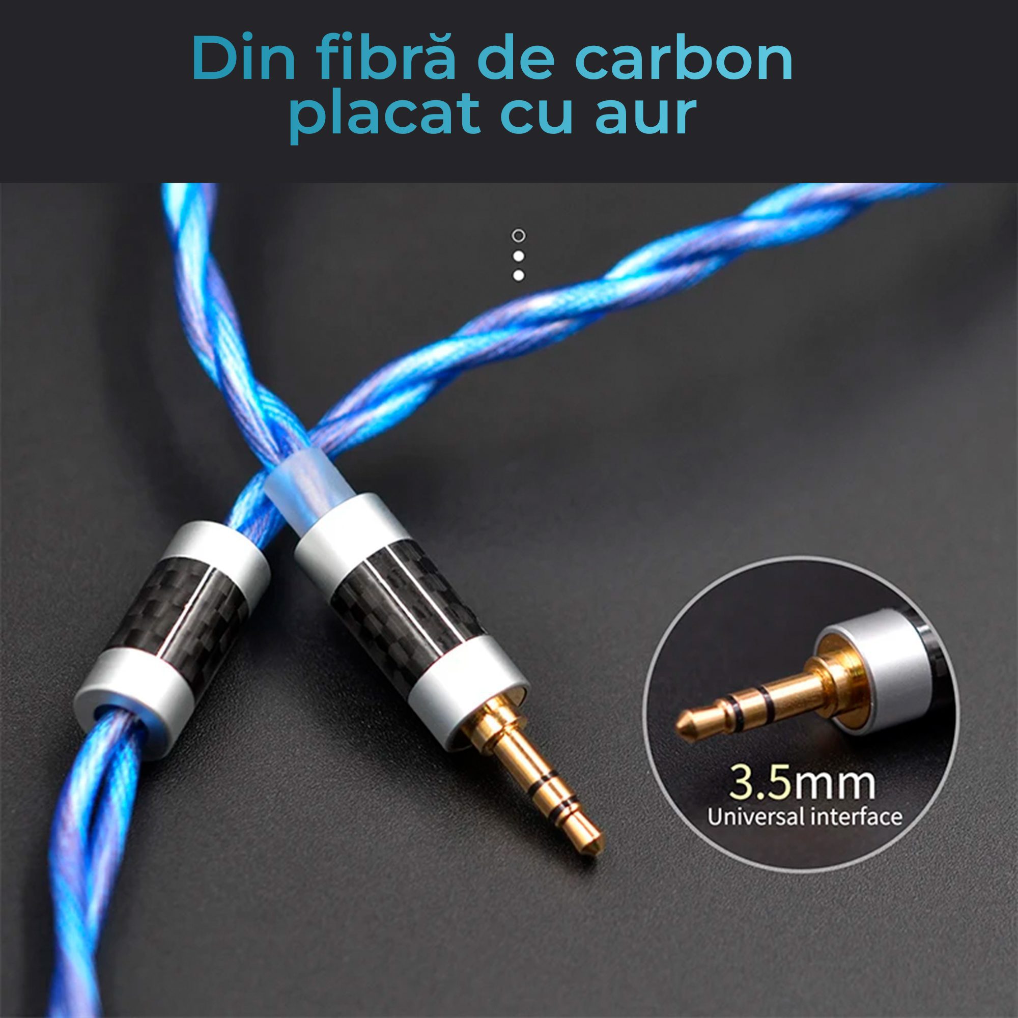 Cablu audio pentru casti KZ ZAX, ZS10 Pro, Lungime 1.2m - eMAG.ro