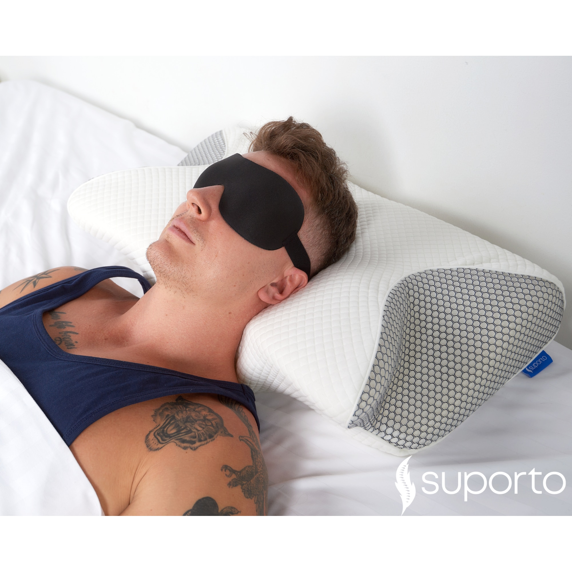 Set 2x Masti de dormit Suporto, design 3D fara presiune pe ochi ...
