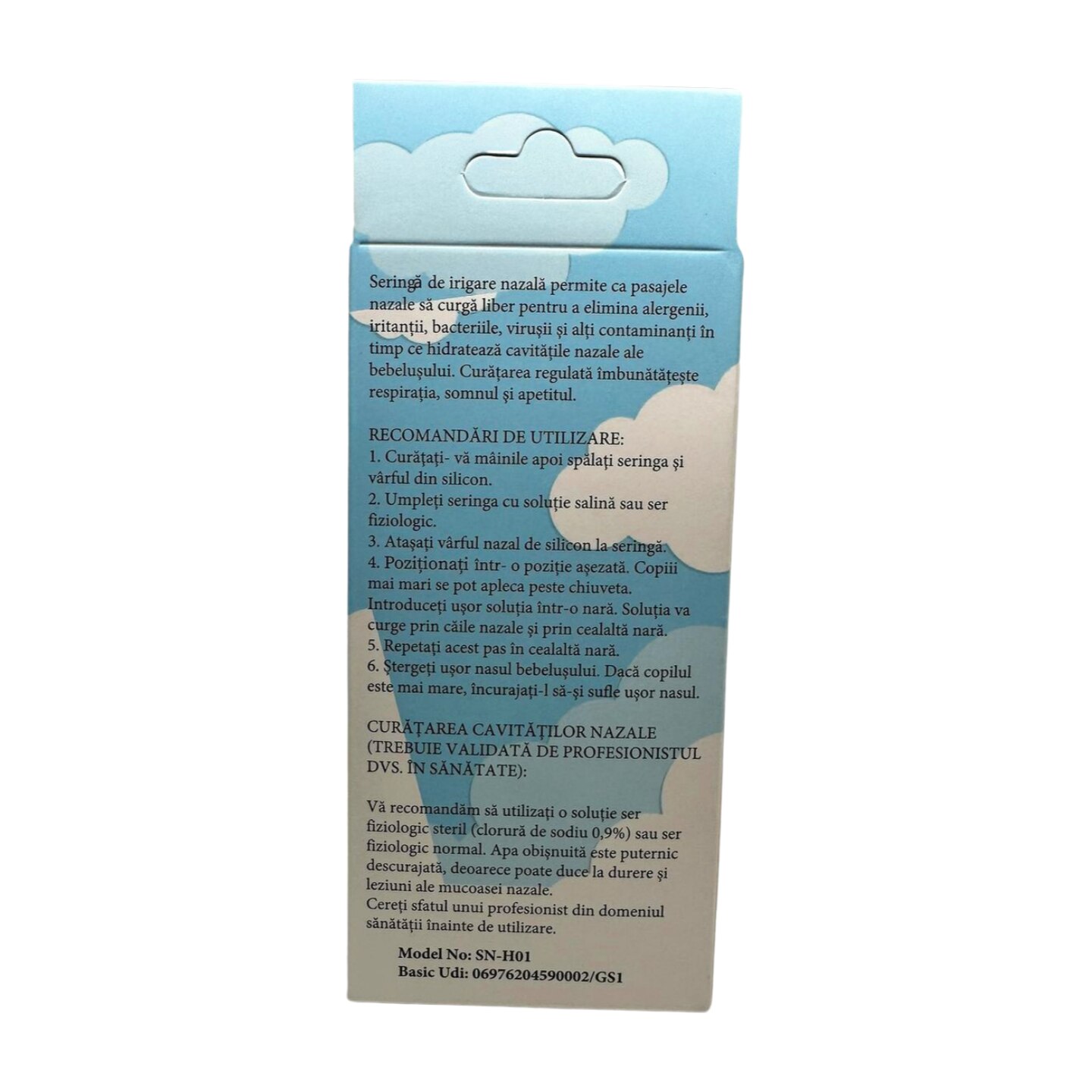 Kit lavaj nazal bebelusi tip seringa cu cap moale si flexibil din ...