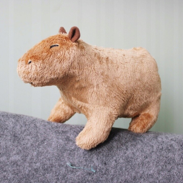 Jucarie de plus Capybara, Duoduo, 18 cm, Maro - eMAG.ro