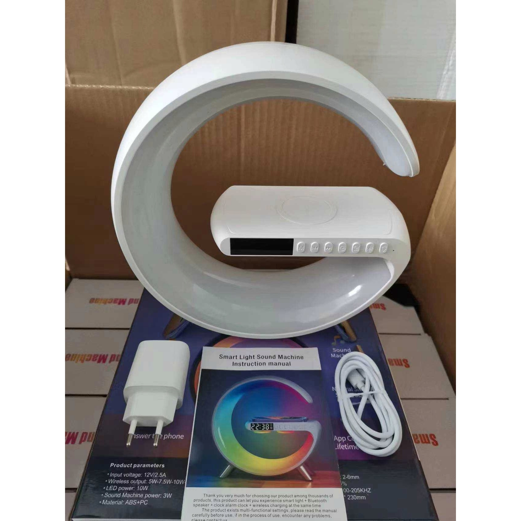 Lampa inteligenta LED RGB, Atmosphere, alb, difuzor bluetooth ...