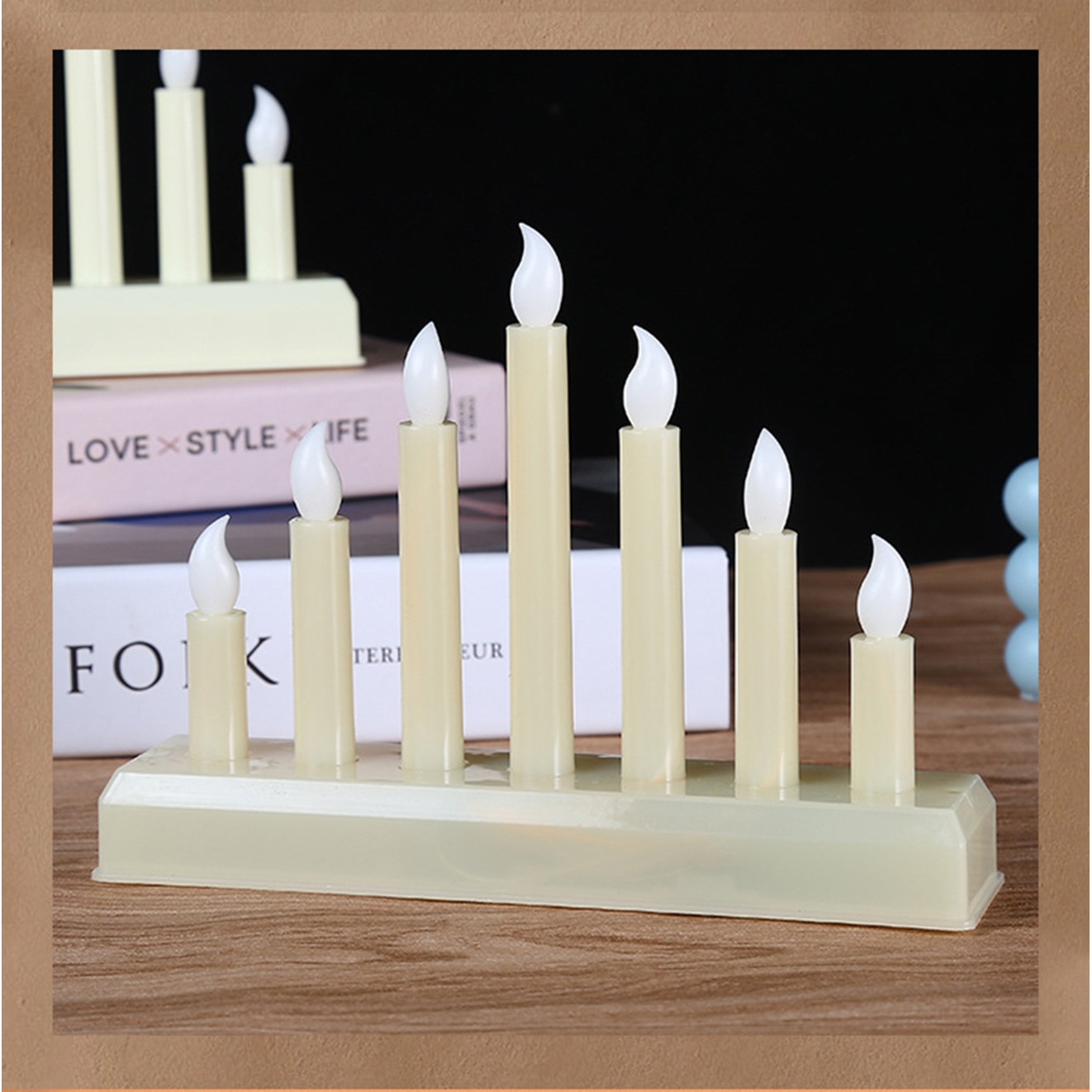 Lumanari LED Miraza, Model Sfesnic, Lumina Calda, 3 Baterii AAA, 20 x ...