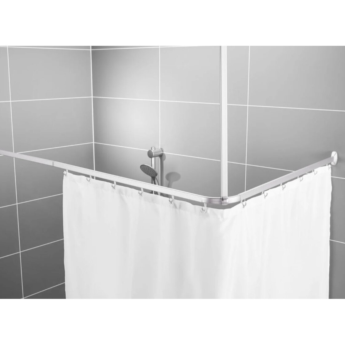 Bara de dus Livarno, reglabil individual, Otel inoxidabil, argintiu, 90 ...