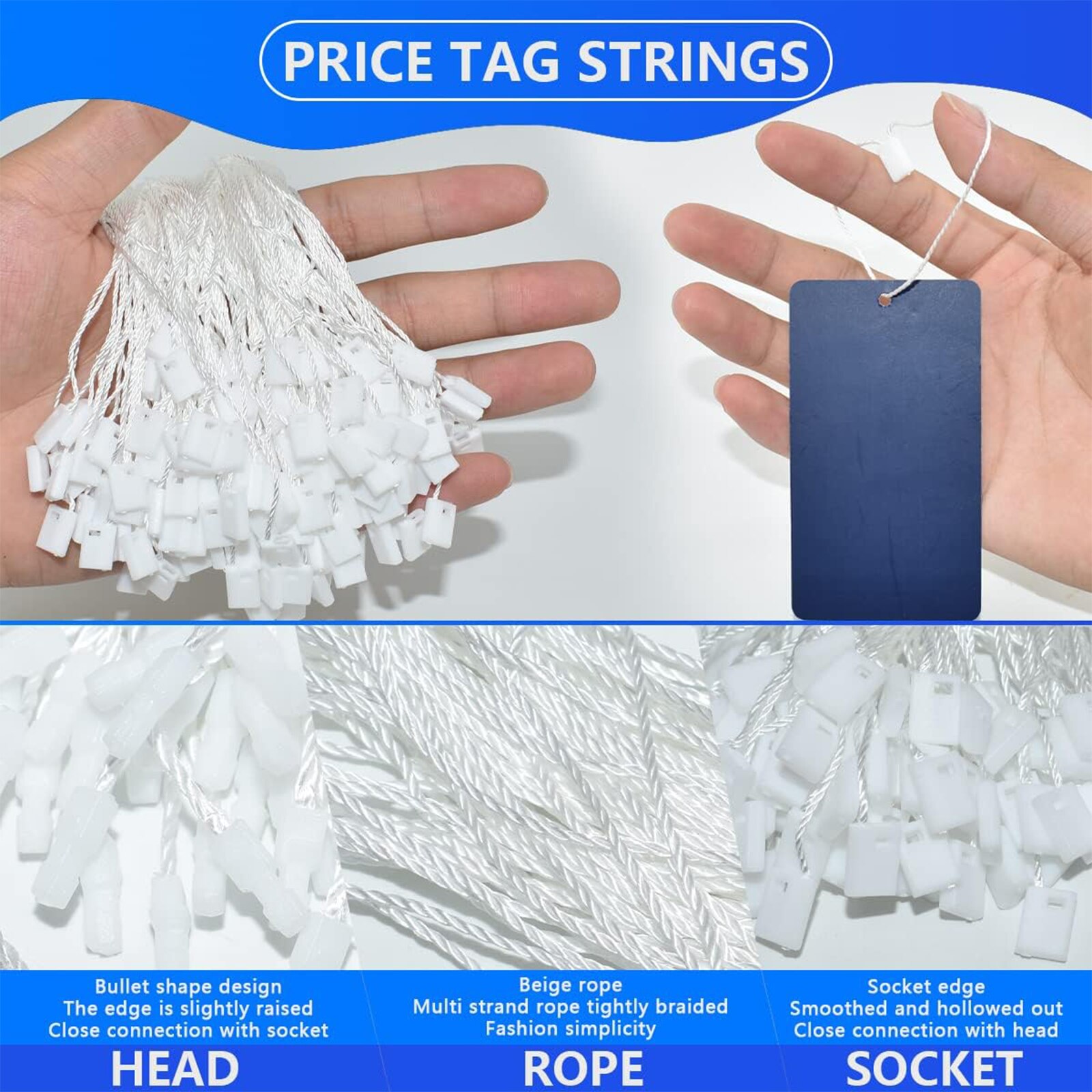 Set 1000 buc Sigilii Etichete Agatatori, NUODWELL, Fabricat din plastic ...