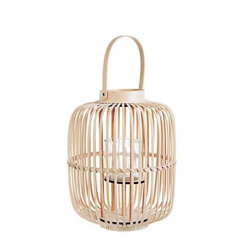 Set 2 felinare bambus natur Merille 34x42.5 cm - eMAG.ro