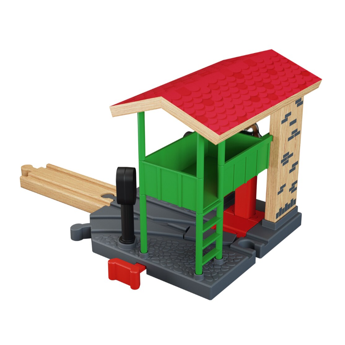 Comutator tren, Playtive, cu semafor, 4 piese - eMAG.ro