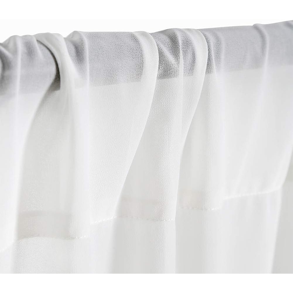 Set 2 panouri fundal foto eveniment 200x300cm, voal alb - eMAG.ro