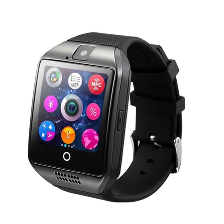 SmartWatch Q18 Digital Scop™, Ecran curbat tactil, Suport compatibil ...