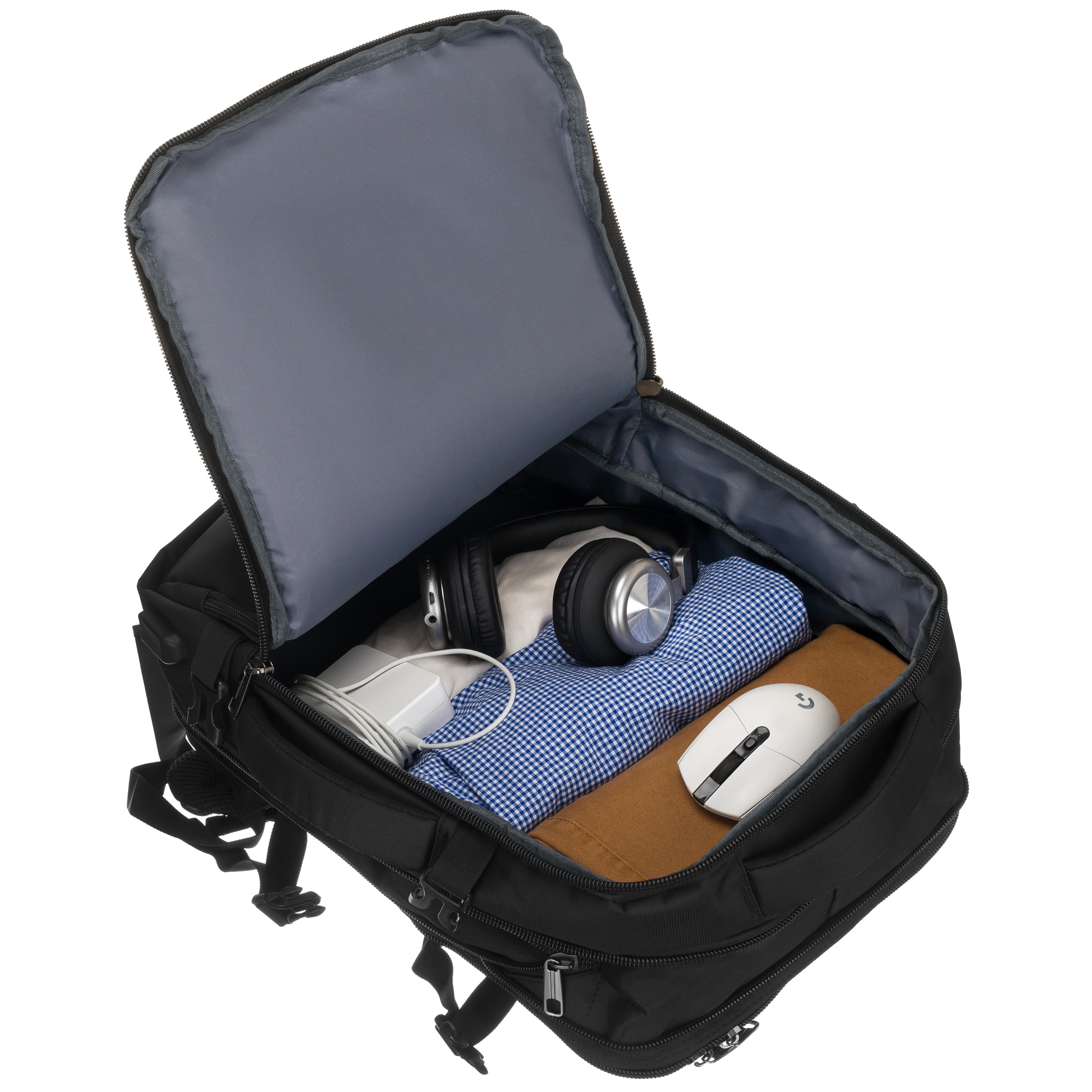 Rucsac pentru barbati, textil, negru, Peterson, ptn pl-fk02, 40 x 30 x ...