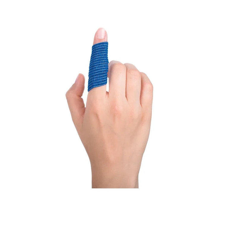 Bandaj pentru deget Sensiplast, 2.5 cm x 6 m, albastru - eMAG.ro